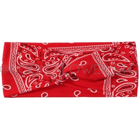 Moonflowerbtq | Accessories | Boho Twist Headband Ear Warmer Red ...